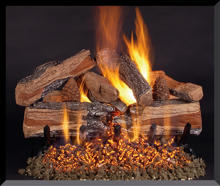 Rasmussen 24 Inch Evening Prestige Ceramic Log Set - Single Face EPR24 ...